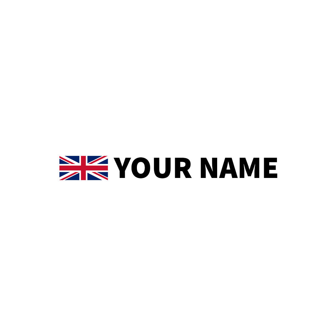 3D Flag & Name Stickers – Just Custom