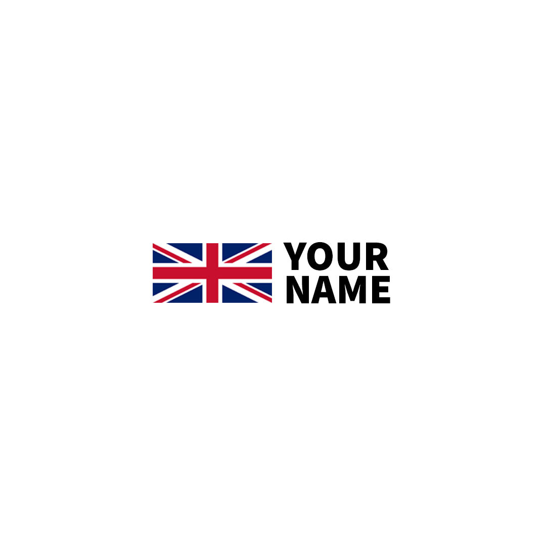 3D Stacked Flag & Name Stickers – Just Custom